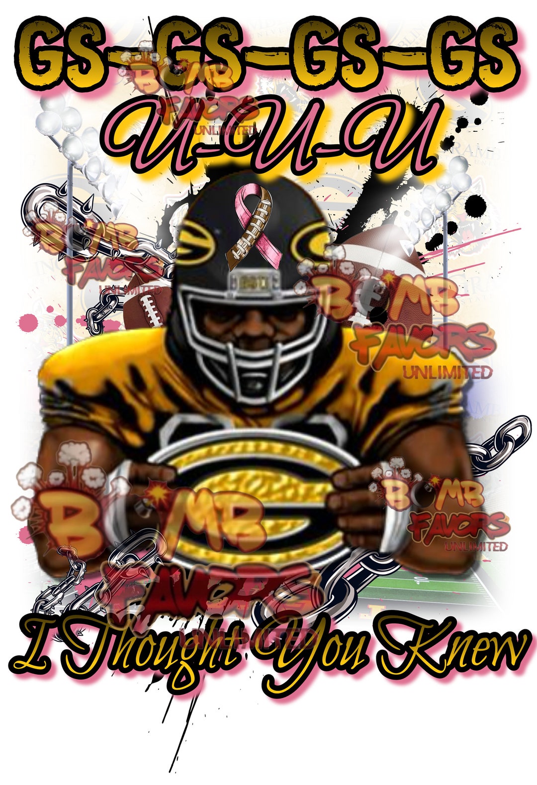 GSU Tigers Breast Cancer PNG - Etsy