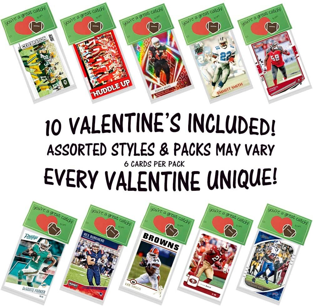 Football Valentines Day Cards for Kids School Classroom Exchange, You ...