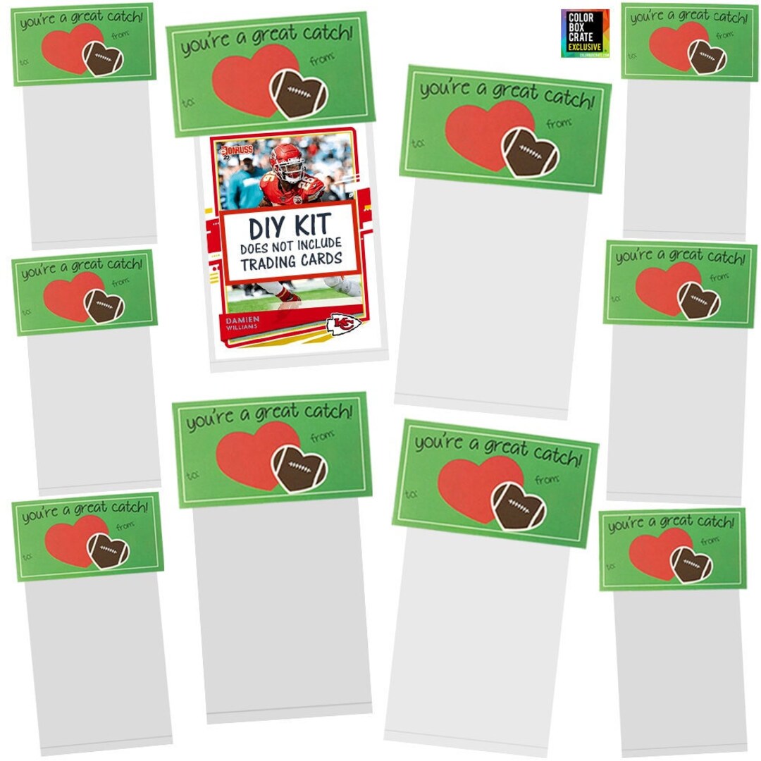 Football Valentines Day Cards for Kids School Classroom Exchange, You ...