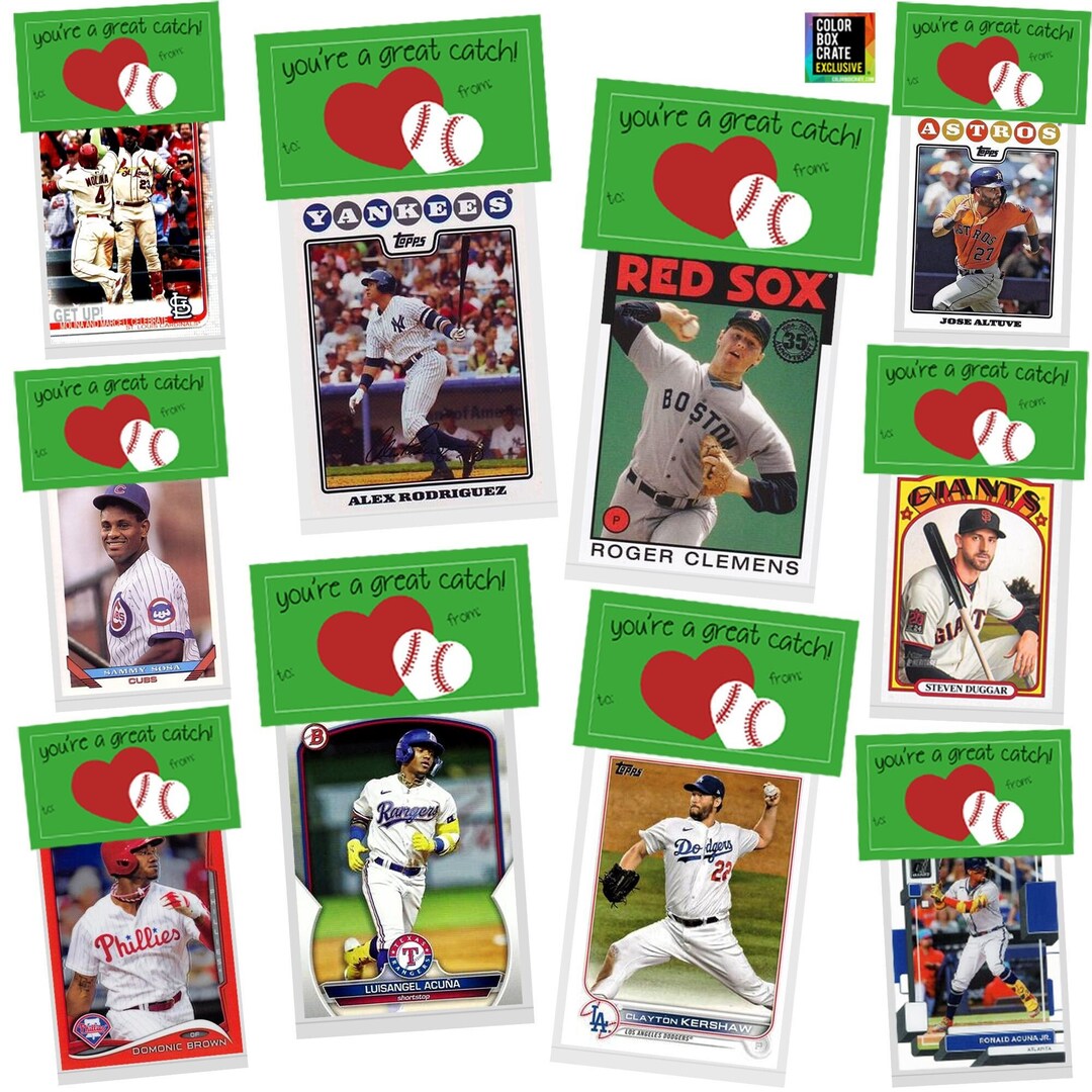 Baseball Valentines Day Cards for Kids School Classroom Exchange, You ...