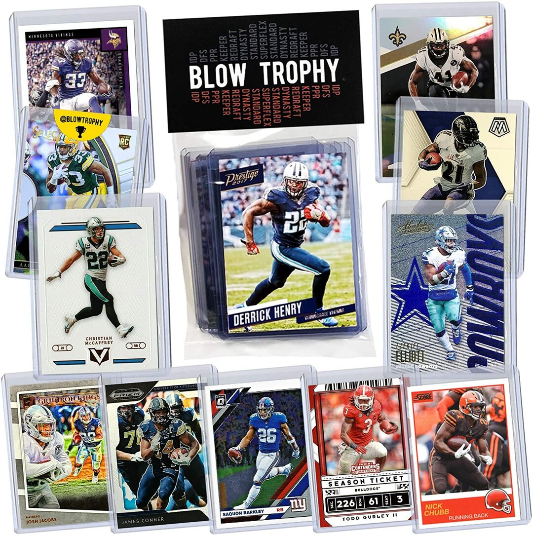 NFL Running Back Football Card Bundle Ensemble assorti de 12 cartes RB ...