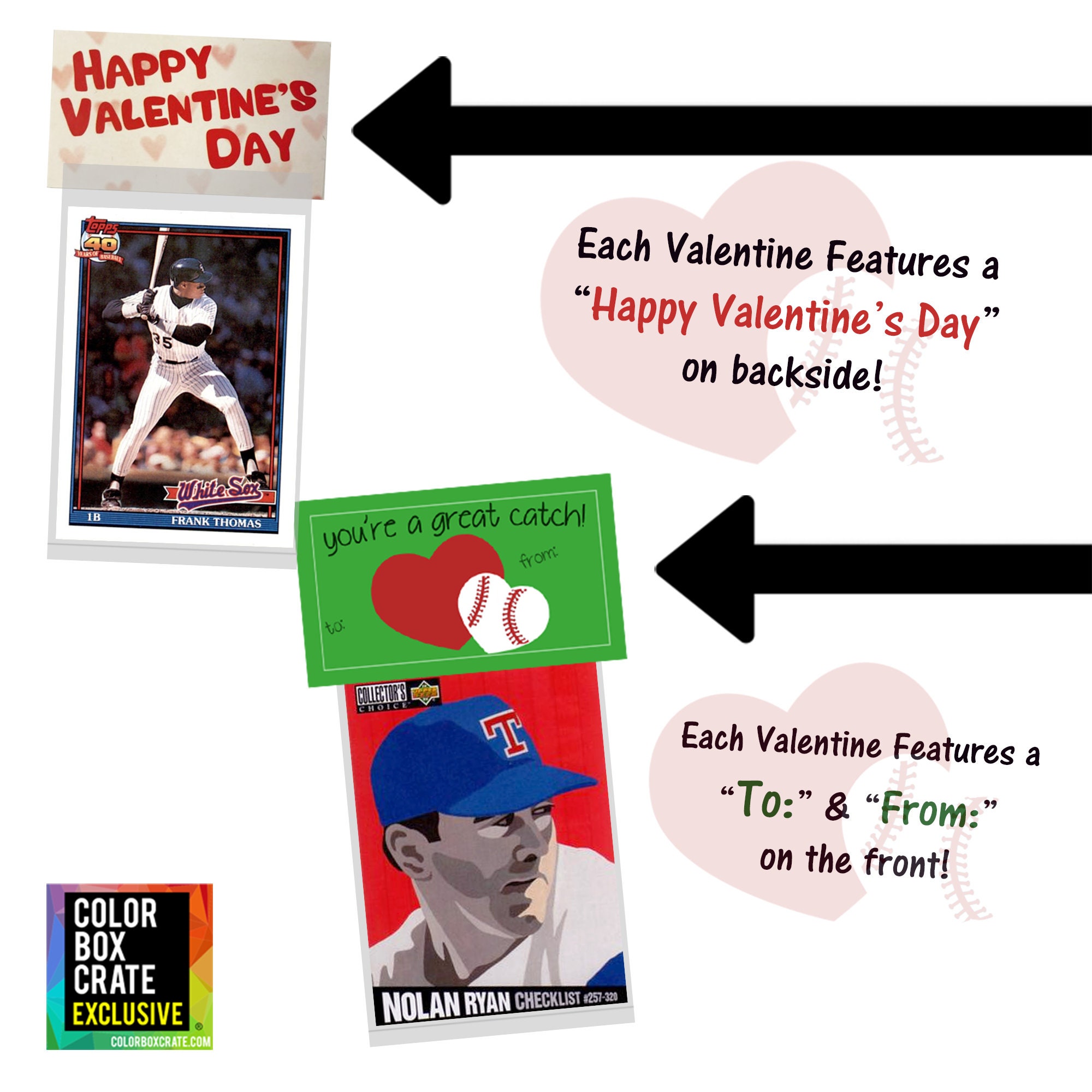 Baseball Valentines Day Cards for Kids School Classroom Exchange, You ...