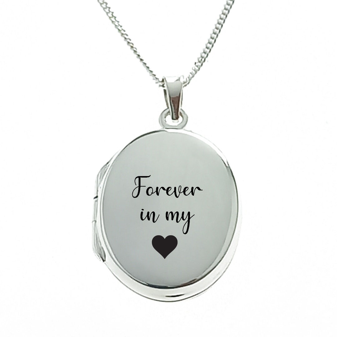 Forever in My Heart Locket, Remembrance Locket, Remembrance Jewelry ...