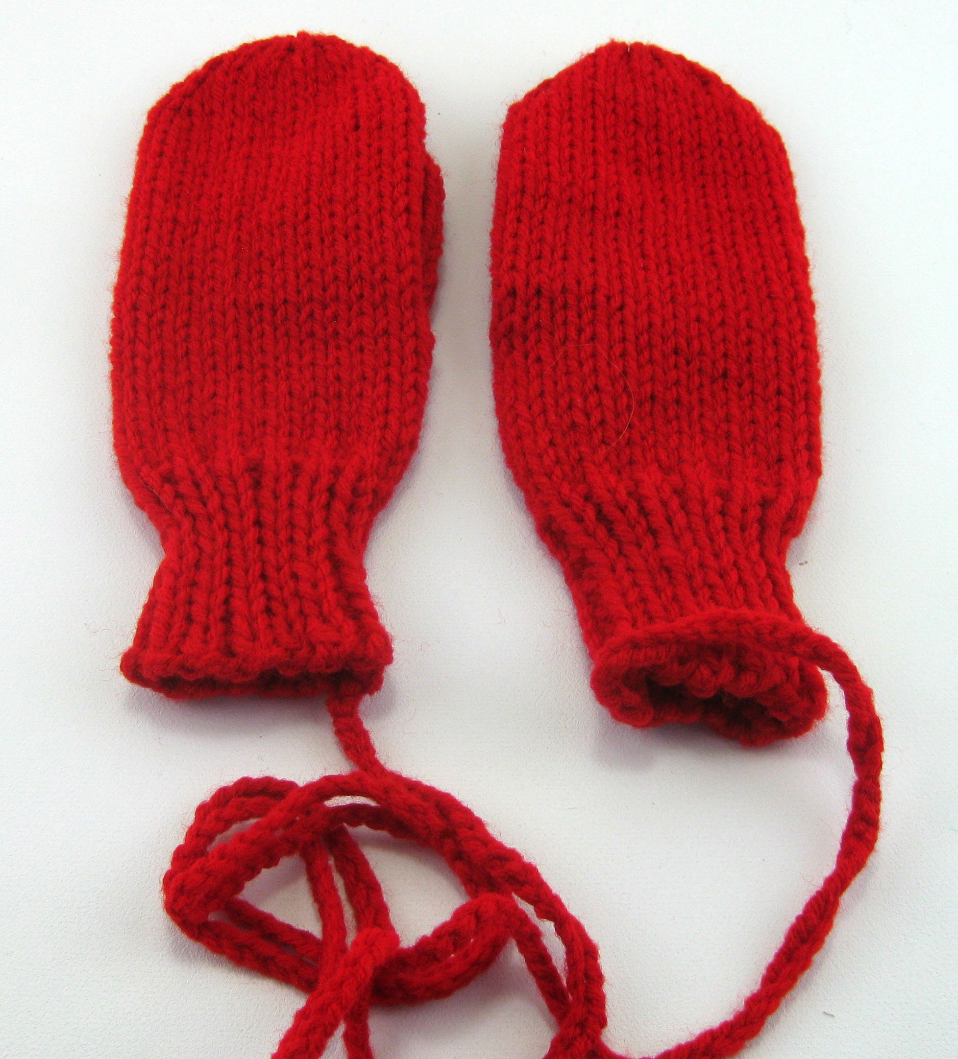 Red Mittens Childs Mittens Kids Mittens Knitted Mittens - Etsy
