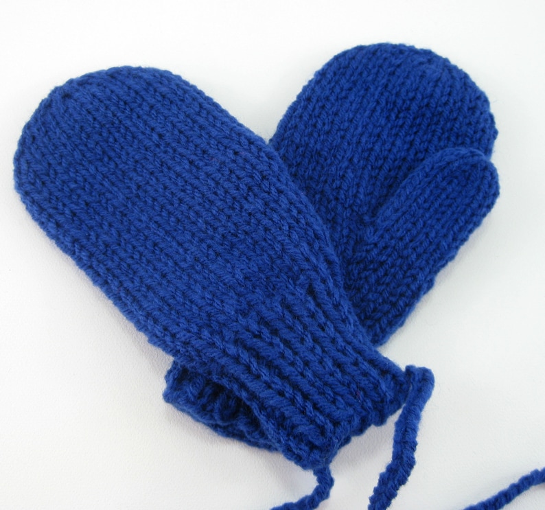 Blue Mittens, Toddler Mittens, Kids Mittens, Warm Mittens - Etsy