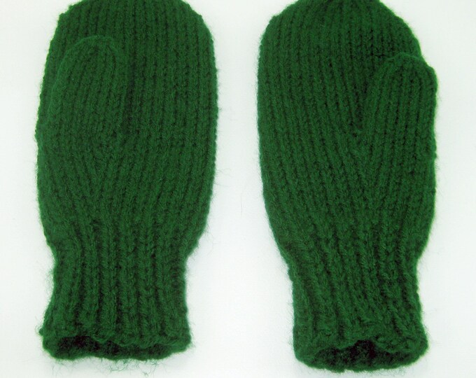Green Mittens, Warm Mittens, Kids Mittens, Boys Mittens - Etsy