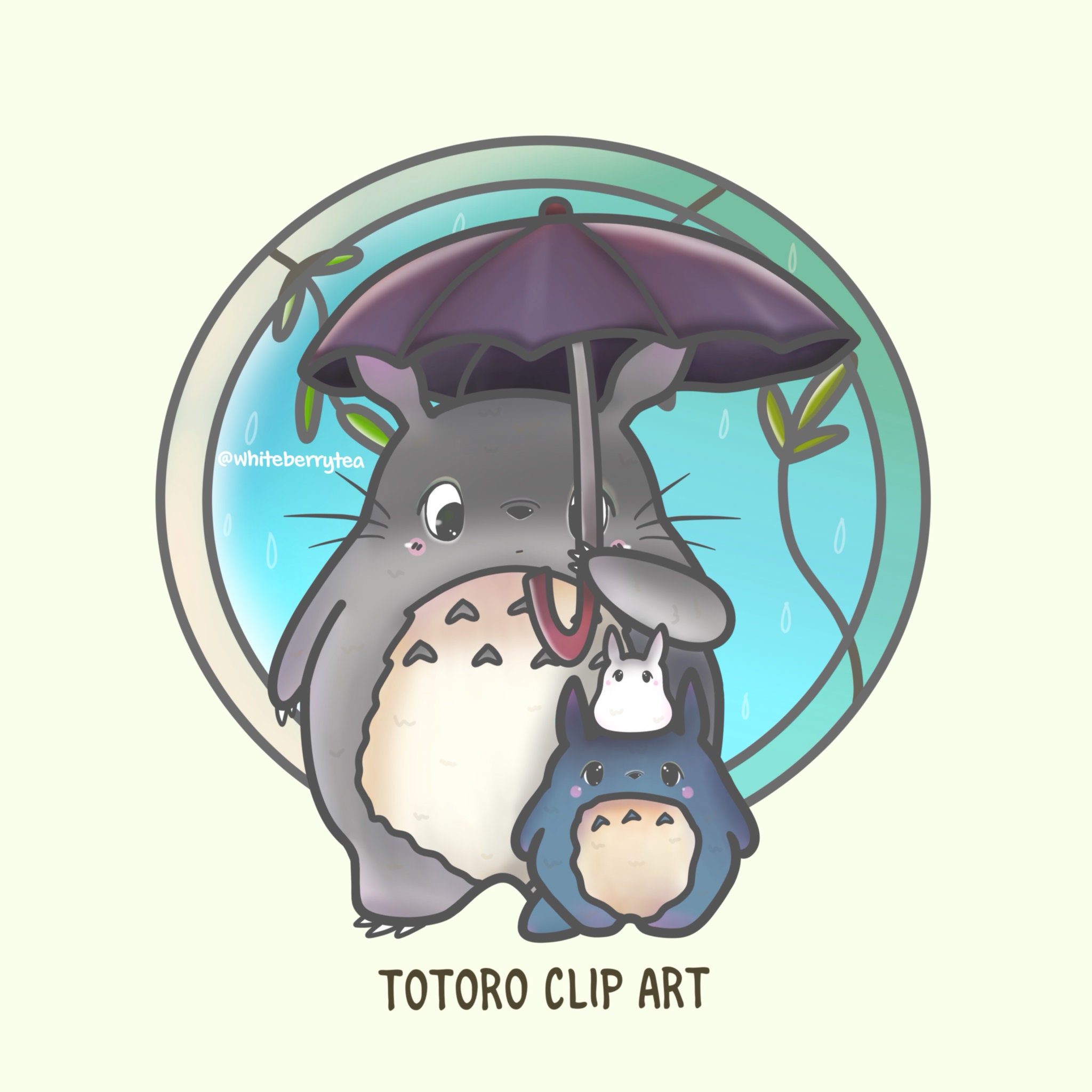 My neighbour totoro clip arts planner clip art studio | Etsy