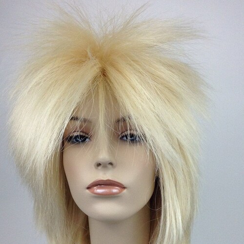 1980's PUNK ROCK Theatrical Halloween Costume Wig by | Etsy