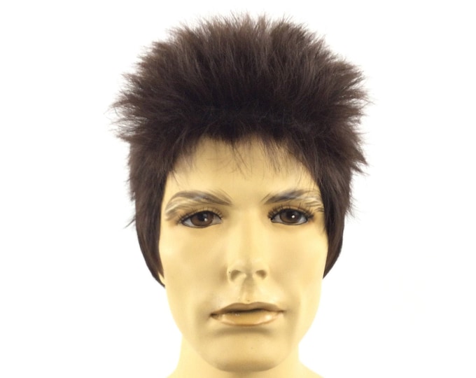 Cool 80's Retro New Wig .. Rocker .. Heavy Metal .. Unisex .. Blue and ...