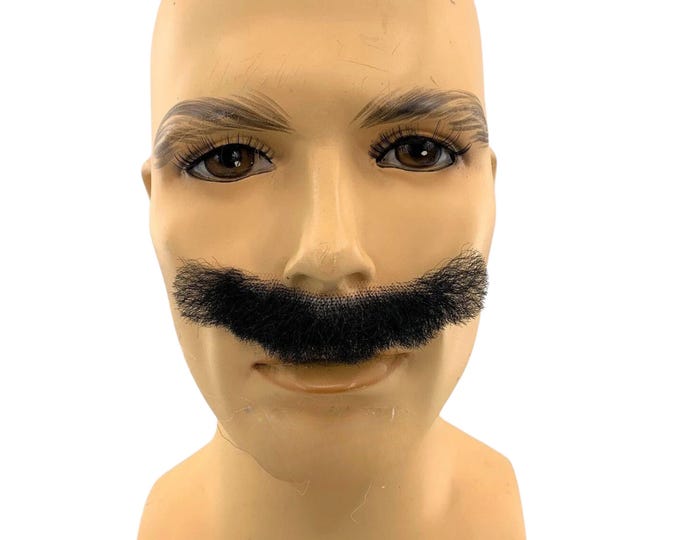 Mario & Luigi Character Inspired Mustache Set, Black Adhesive Felt ...