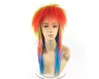 1980's PUNK ROCK Theatrical Halloween Costume Wig by Funtasy Wigs ...
