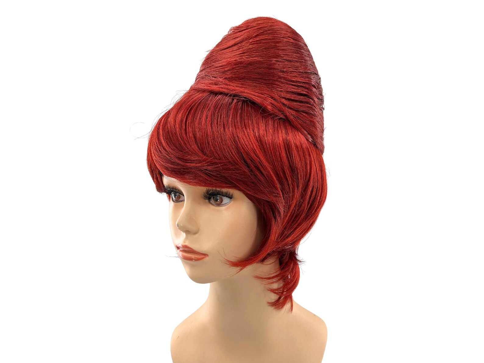 1950's Classic Round BEEHIVE Theatrical Costume Wig LSBH HRED - Etsy