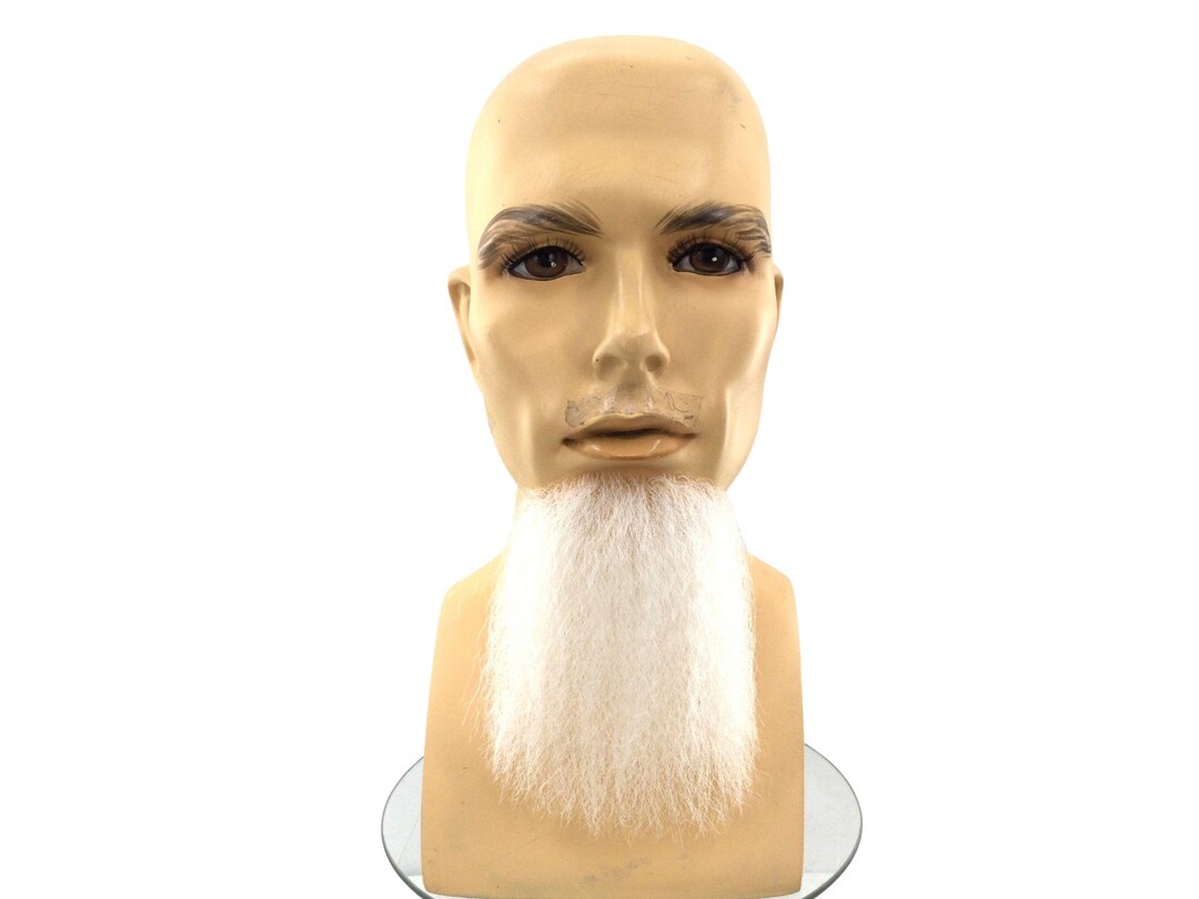 NEW! Goatee Style Theatrical Quality Premium Beard - Silver White - Etsy