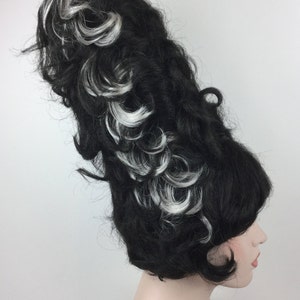 Scary Frankenstein Bride Character Halloween Costume Beehive Wig by ...