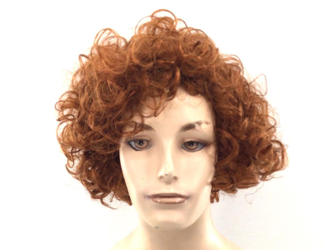 Curly Mad Hatter/wonka Men's Theatrical Character Halloween Costume Wig ...