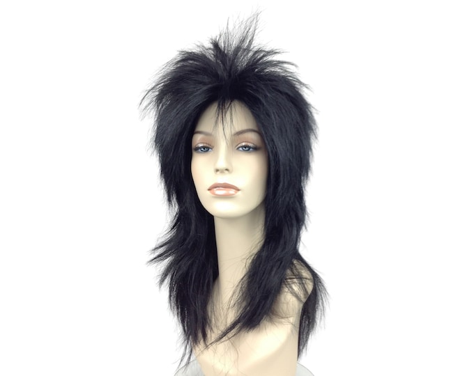 1980's PUNK ROCK Theatrical Halloween Costume Wig by Funtasy Wigs ...
