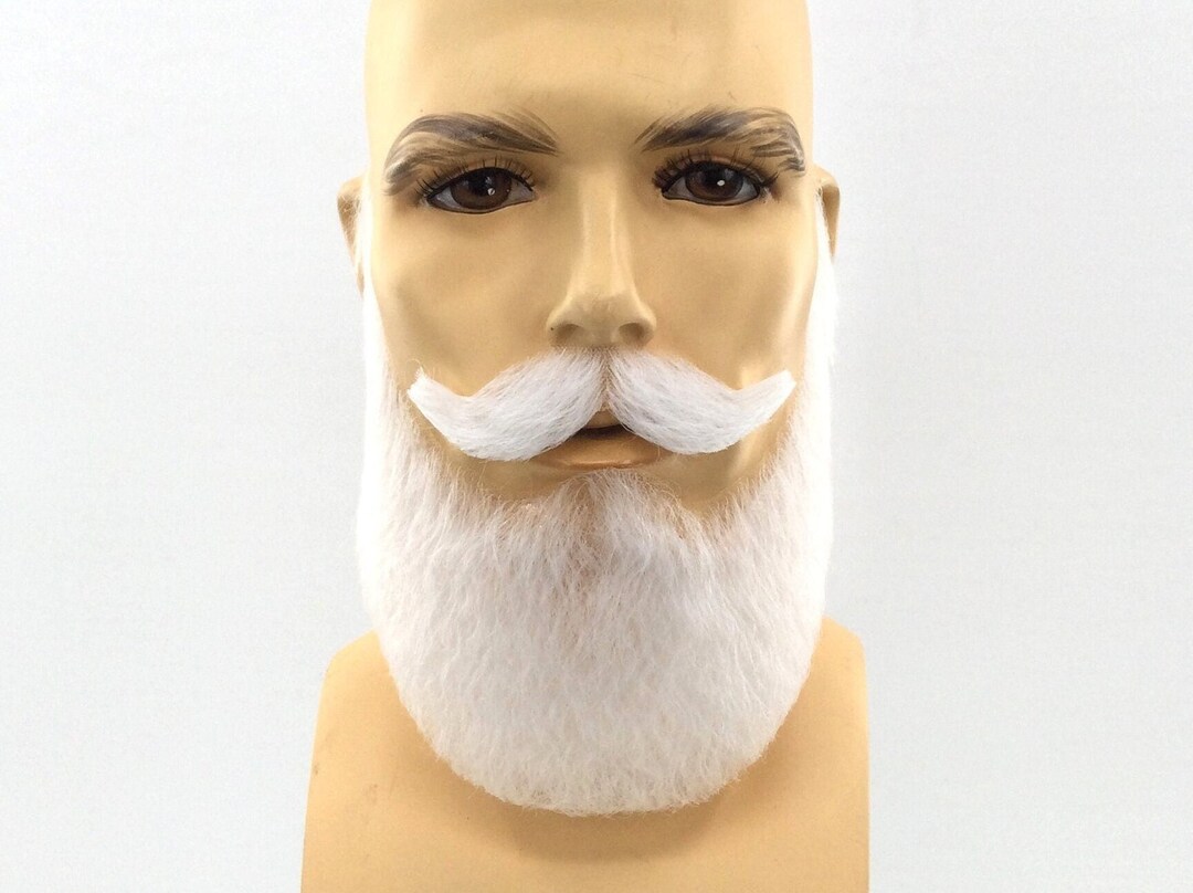 NEW! Theatrical Quality Santa Claus Premium Mustache & Beard Set ...