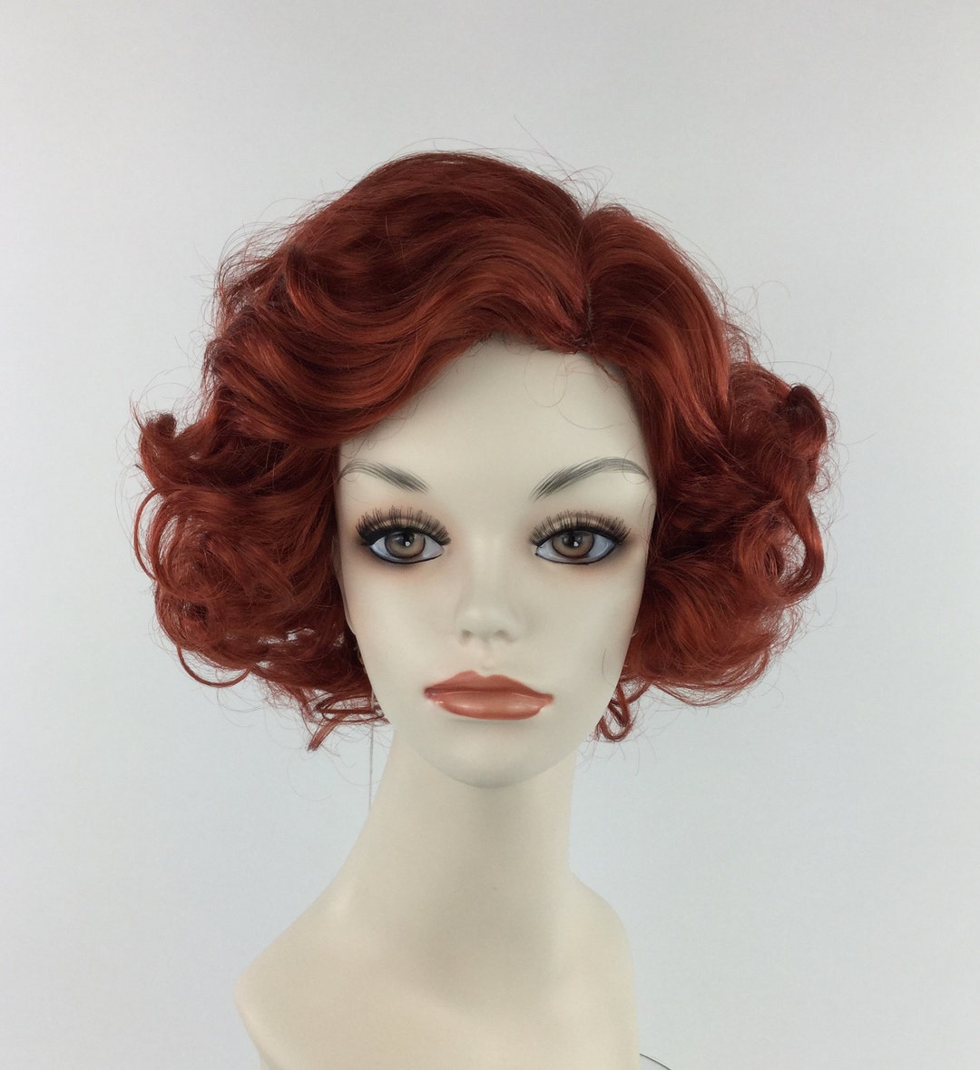 1950'S Wavy Curly Short Premium Theatrical Fashion Wig - Etsy