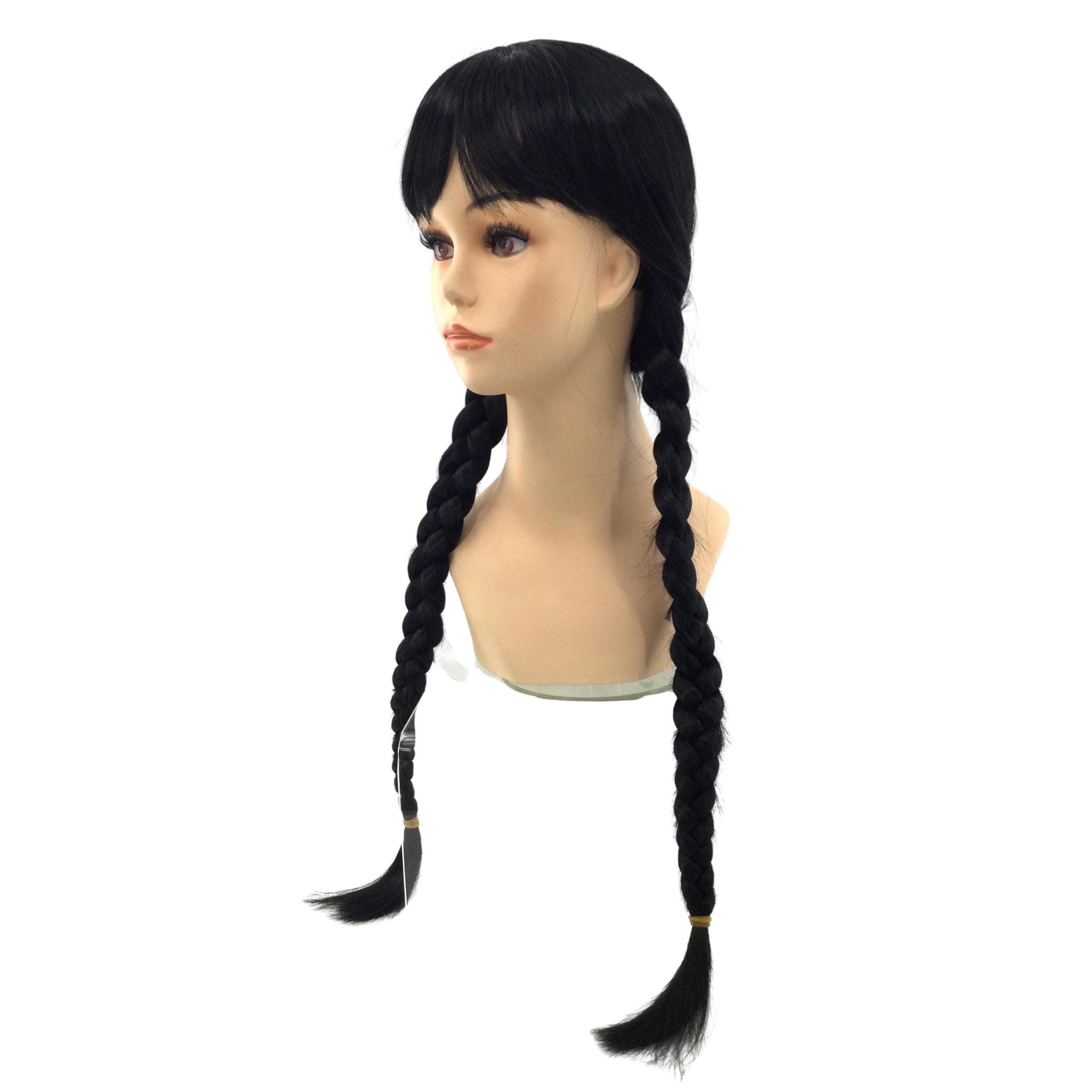 GOTH SCHOOL GIRL Character Long Braided Premium Wig by Funtasy Wigs ...