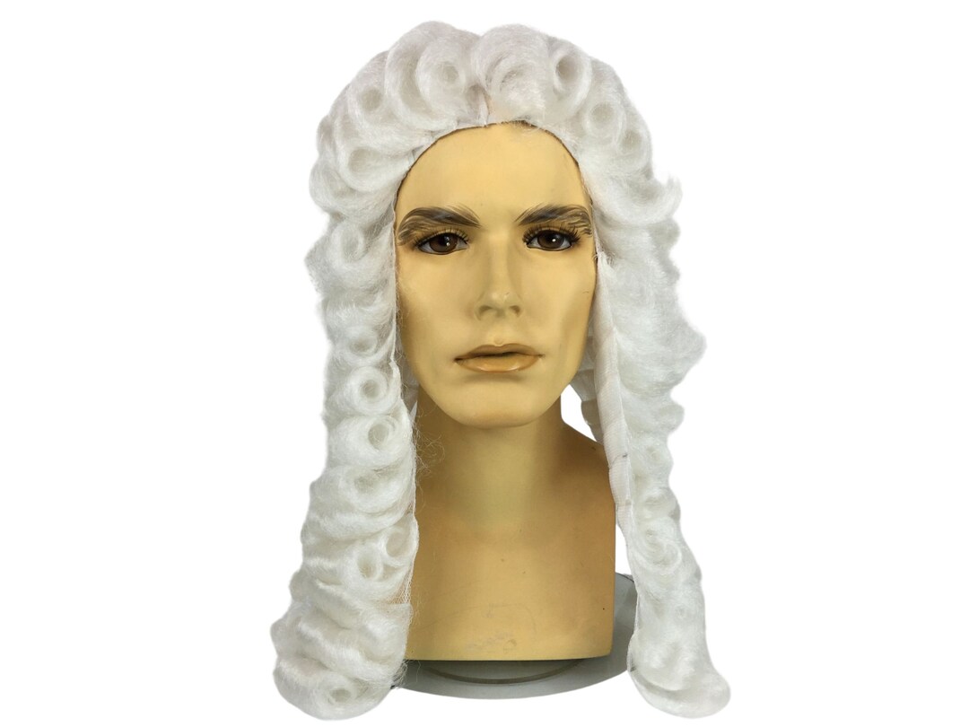 COLONIAL JUDGE 5 Panel Theatrical Halloween Costume Wig - Etsy