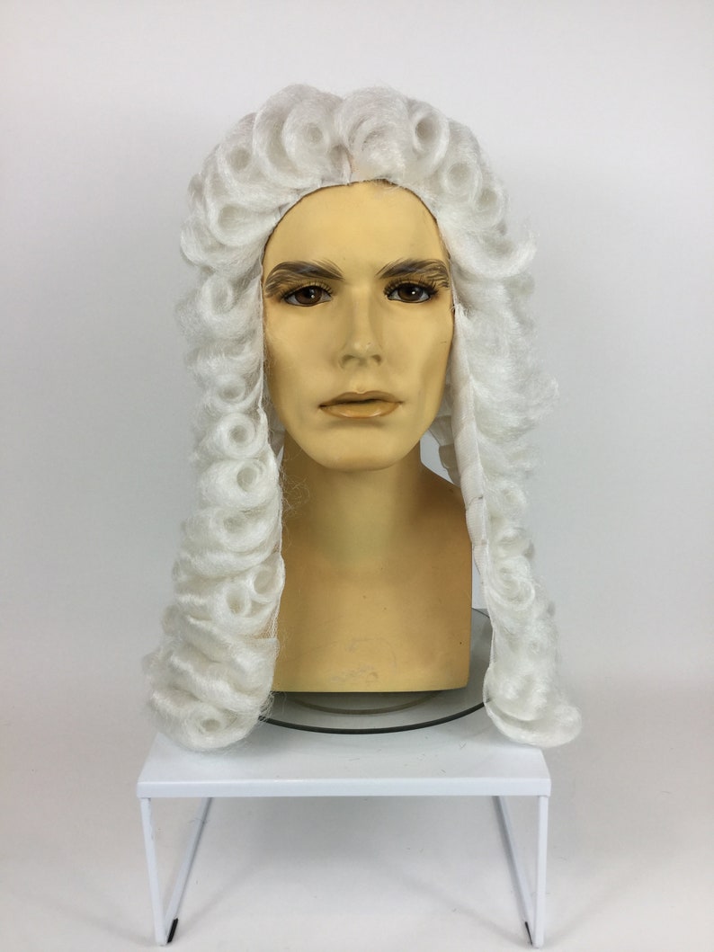 COLONIAL JUDGE 5 Panel Theatrical Halloween Costume Wig - Etsy