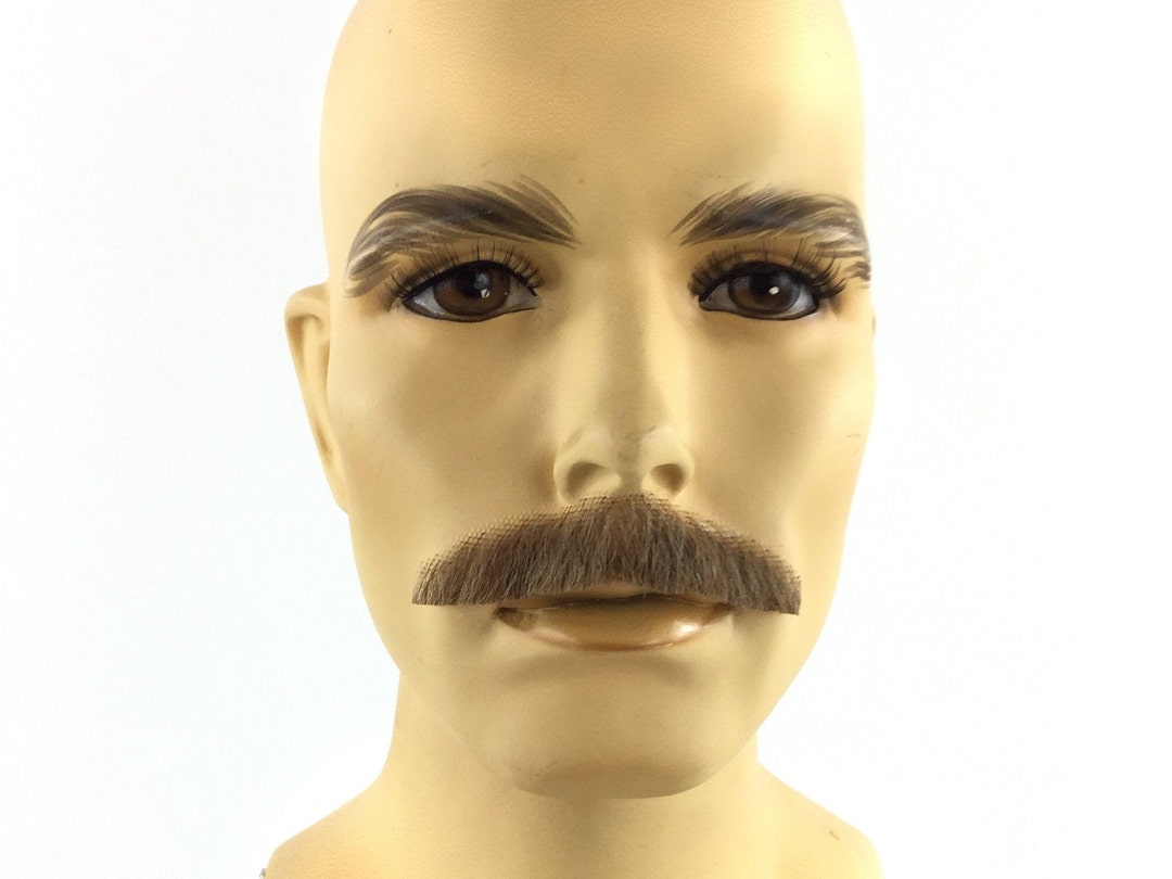 Theatrical Quality Brown Mustache - Ted Lasso Cosplay, Halloween ...