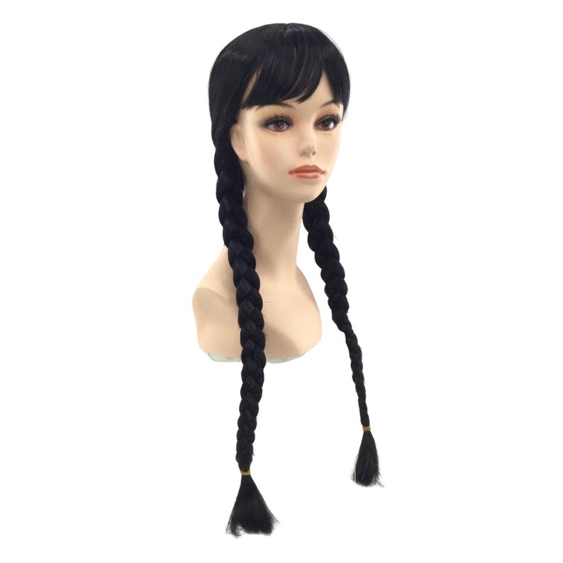 GOTH SCHOOL GIRL Character Long Braided Premium Wig by Funtasy Wigs ...