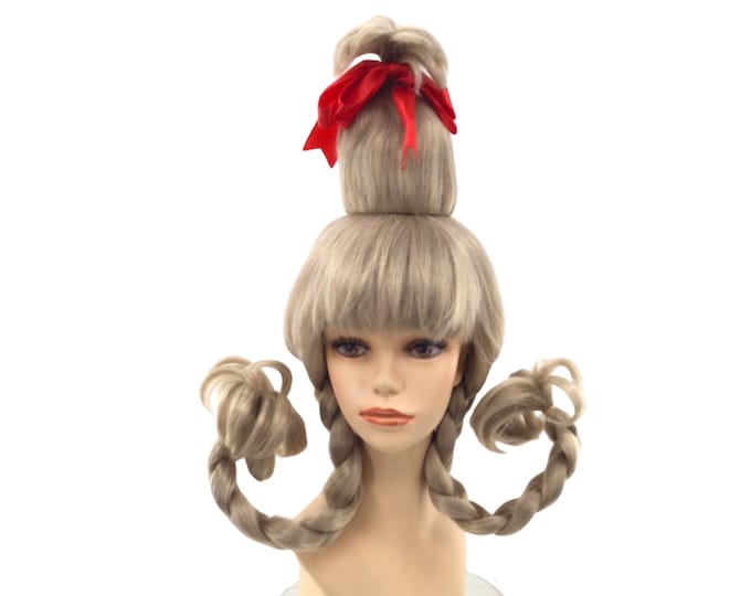 Premium Xmas Braids Character Theatrical Halloween Costume Wig by ...