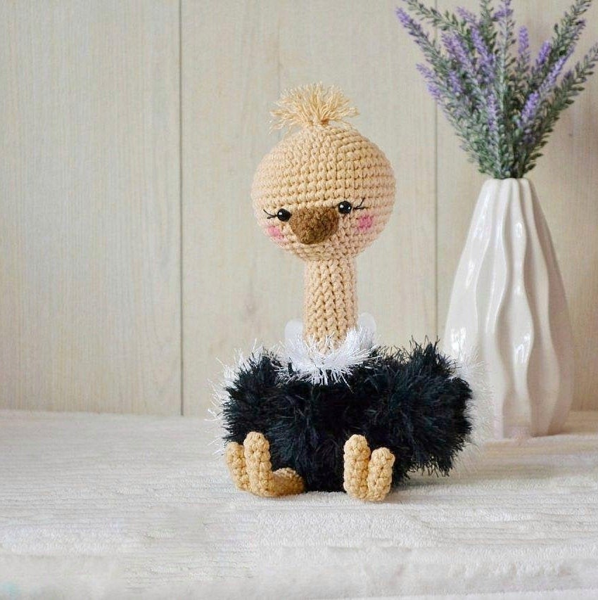 Ostrich Toy Personalized Crochet Animals Christmas Kids Gifts - Etsy