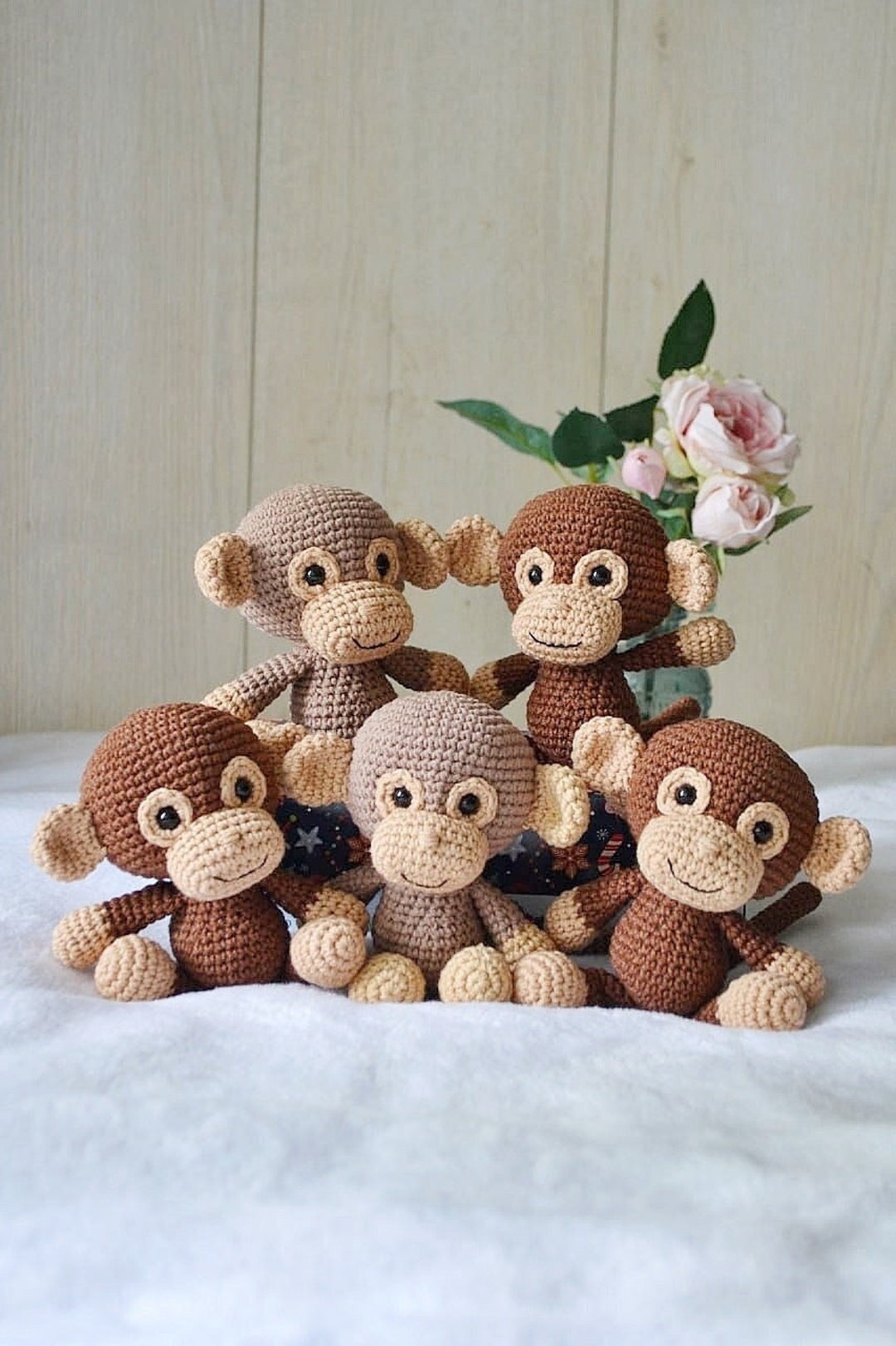 Monkey Stuffed Toy Handmade Personalised Gifts Monkey Stuffy Baby ...