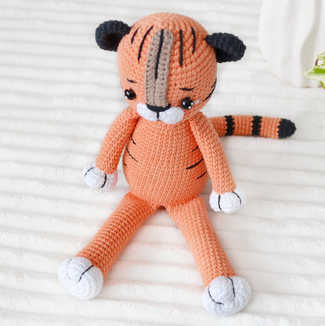 Crochet tiger toy handmade tiger cub stuffed animal decor | Etsy