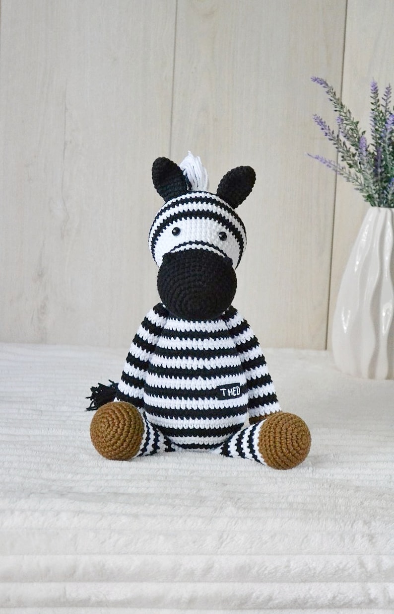 Zebra Plüschtier häkeln Zebra Stofftier häkeln Tiere Geschenk - Etsy.de