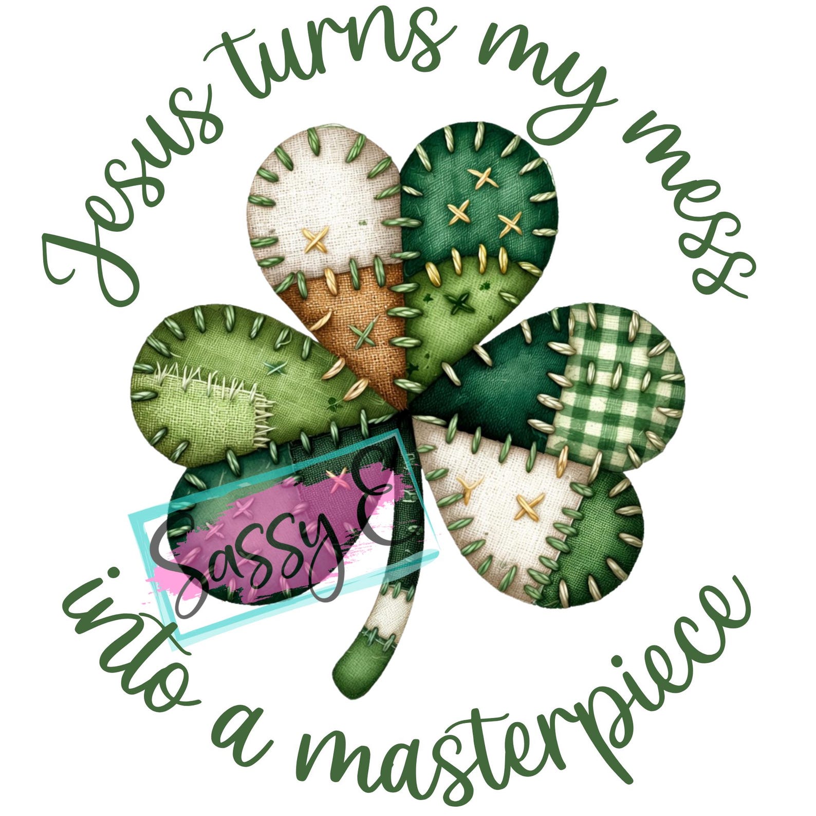 St Patrick's Day Png, Jesus Png, Masterpiece Png, Clover Png, 4 Leaf ...