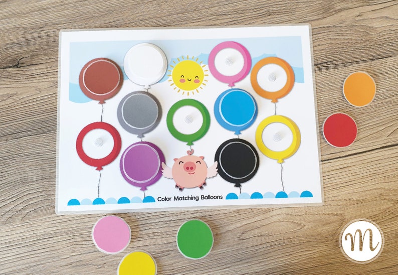 Color Matching Busy Book Activity Colour Sorting Printable - Etsy