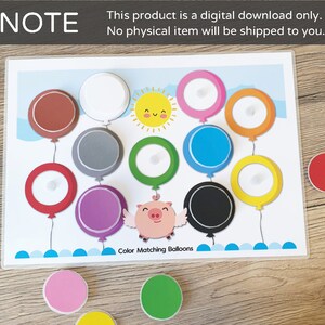 Color Matching Busy Book Activity, Colour Sorting Printable, Homeschool ...