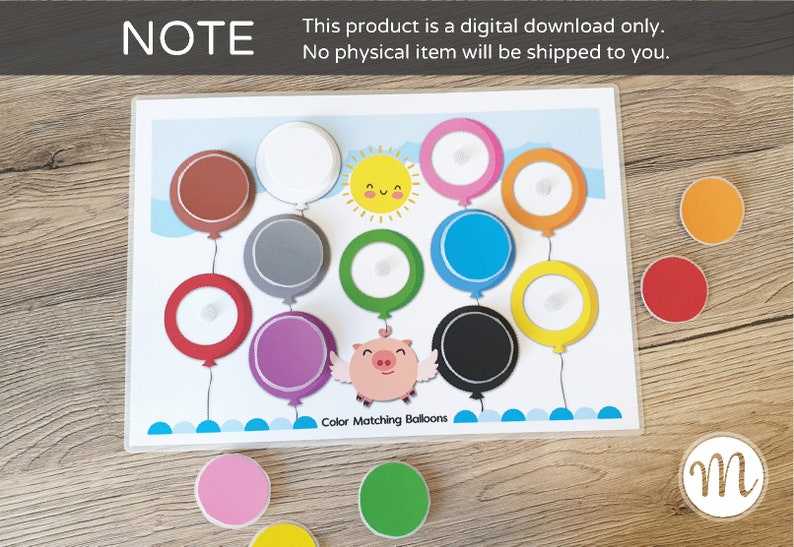 Color Matching Busy Book Activity Colour Sorting Printable - Etsy