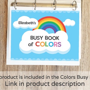 Color Matching Busy Book Activity, Colour Sorting Printable, Homeschool ...