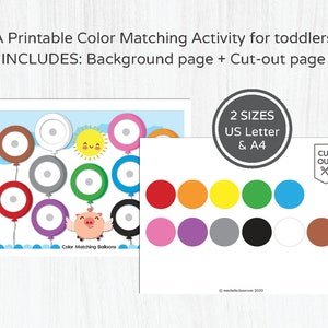 Color Matching Busy Book Activity, Colour Sorting Printable, Homeschool ...