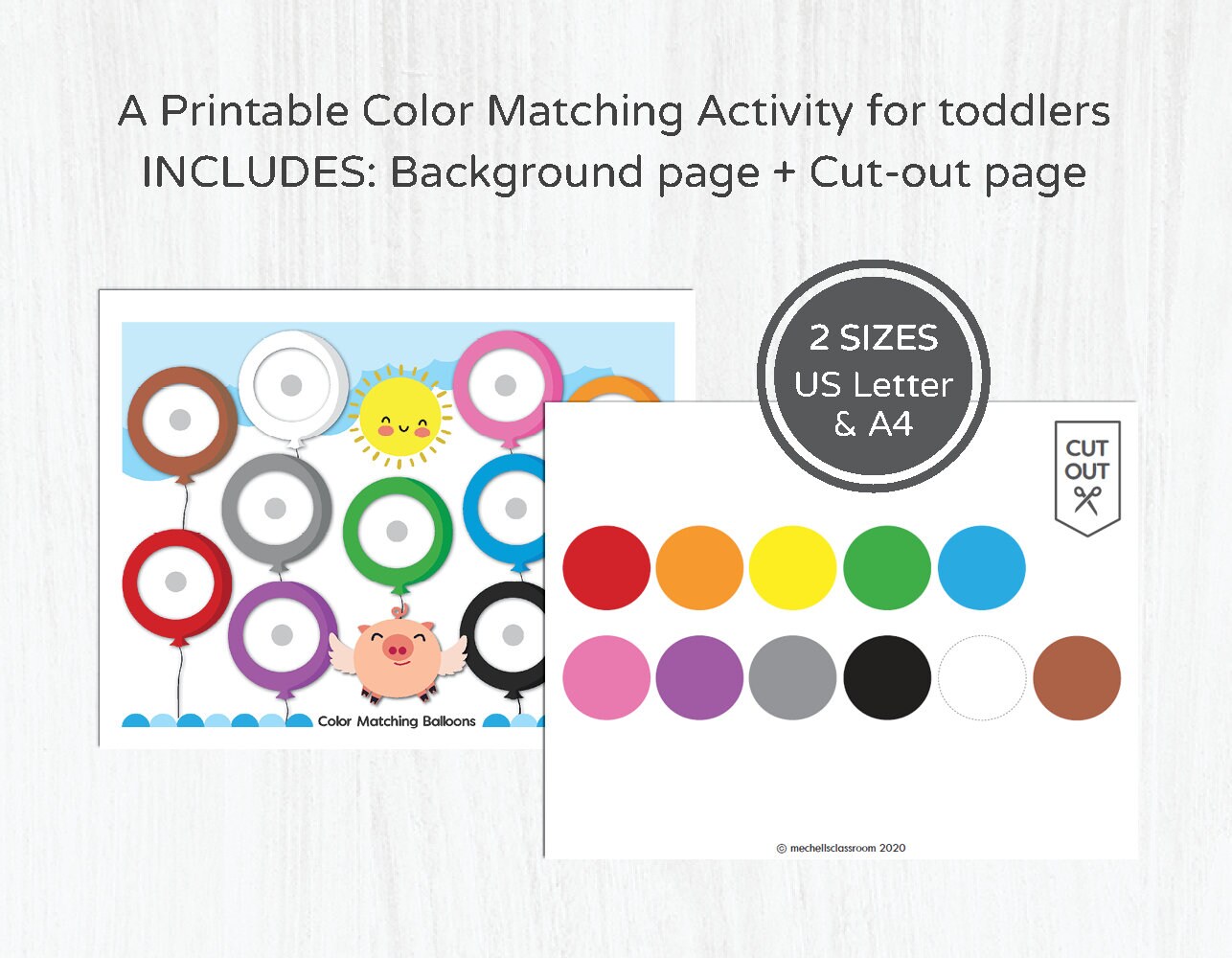 Color Matching Busy Book Activity Colour Sorting Printable - Etsy