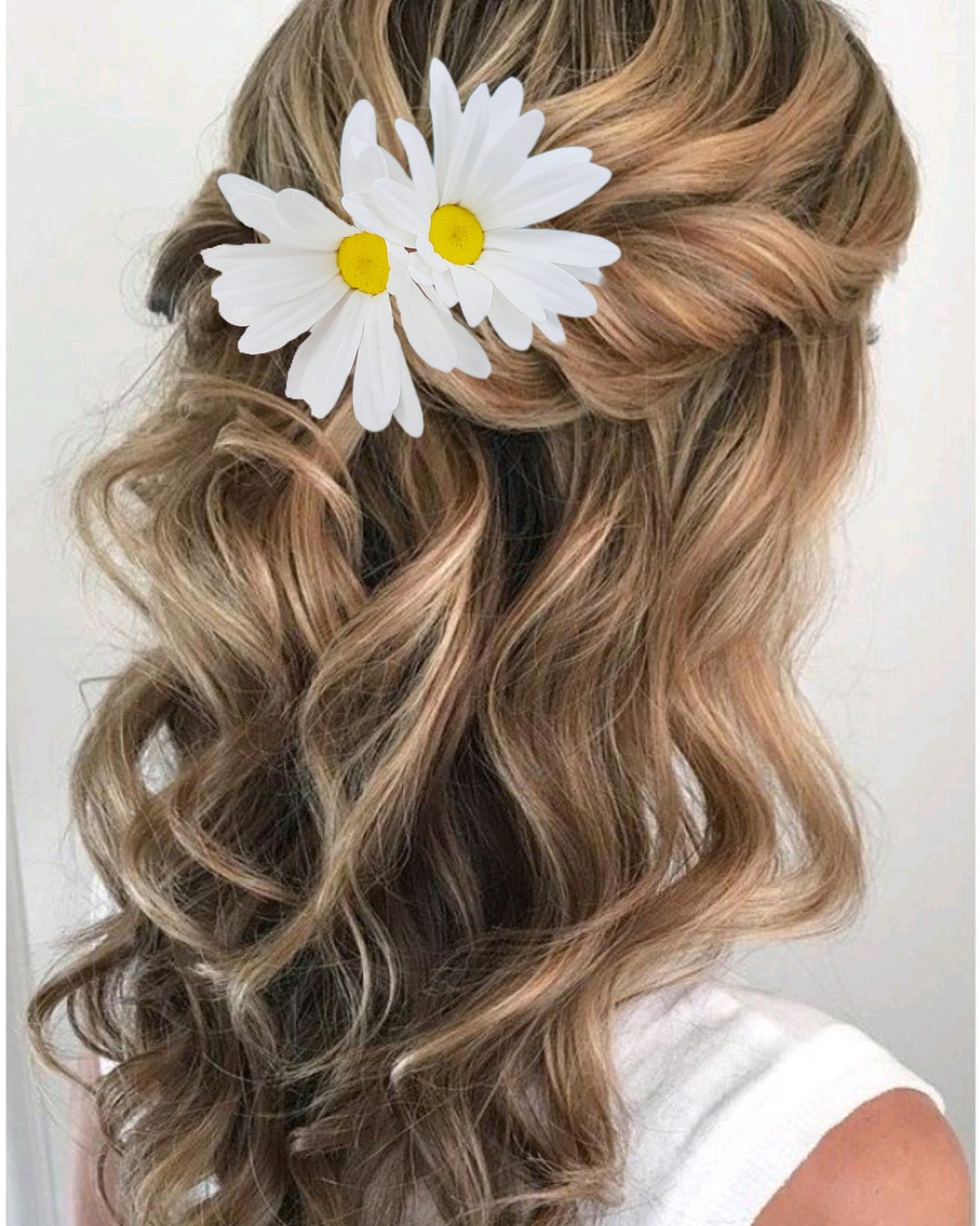 Daisy Bobby Pin Daisy Headpiece White Daisy Hair Pin White Flower ...