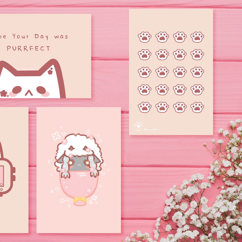 Kawaii Postcard - Etsy