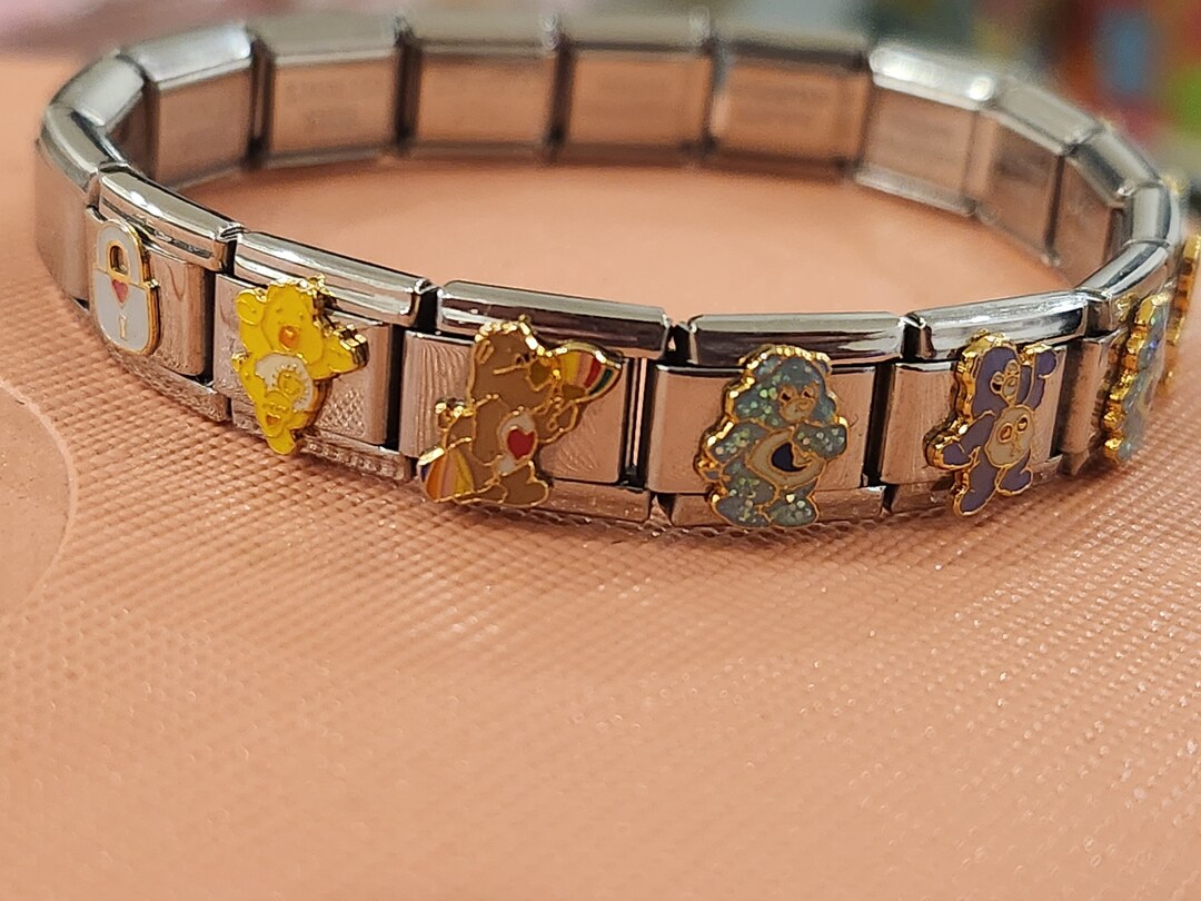 Care Bears Italian Charm Bracelet - Etsy