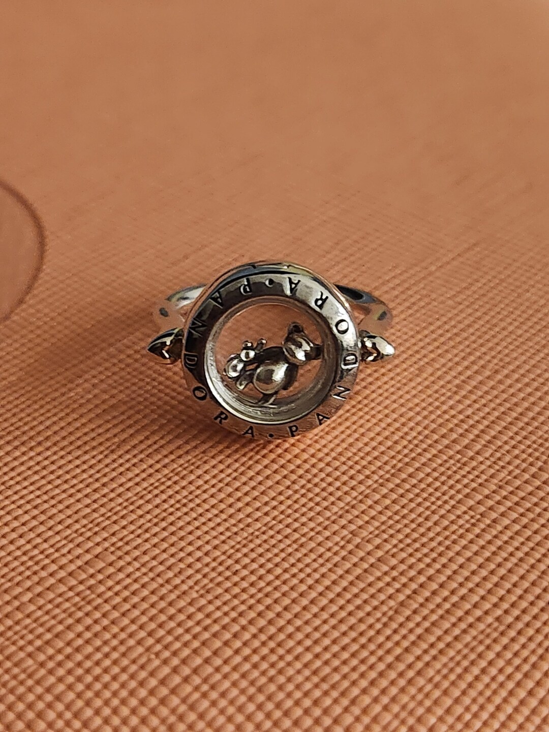 Sterling Silver Pandora Floating Locket Ring (CHARM NOT INCLUDED) - Etsy