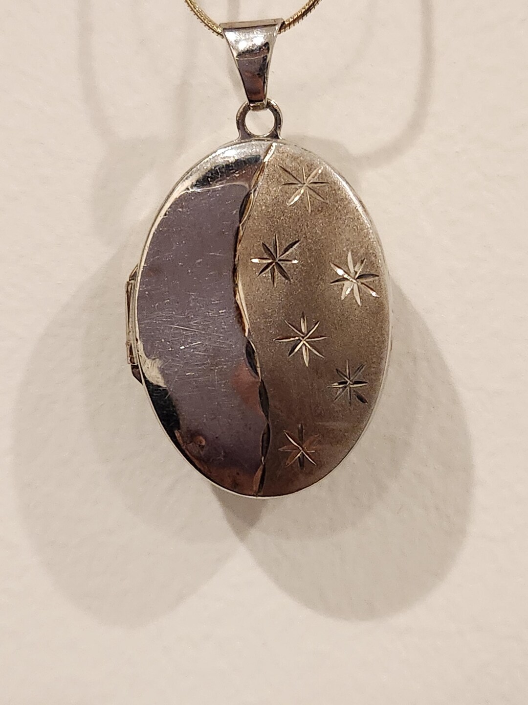Vintage Sterling Silver Locket With Stars - Etsy Australia