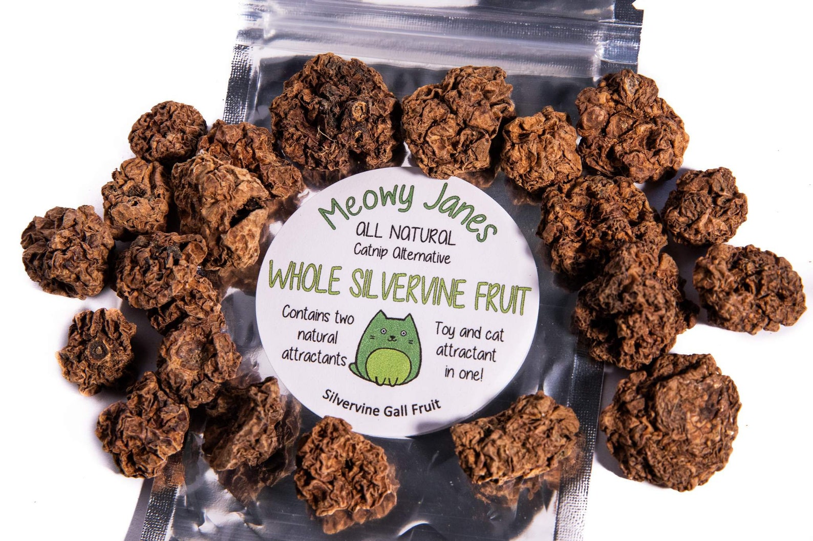 Whole Silvervine Fruit All Natural Cat Toy Dried Gall Fruit Actinidia ...