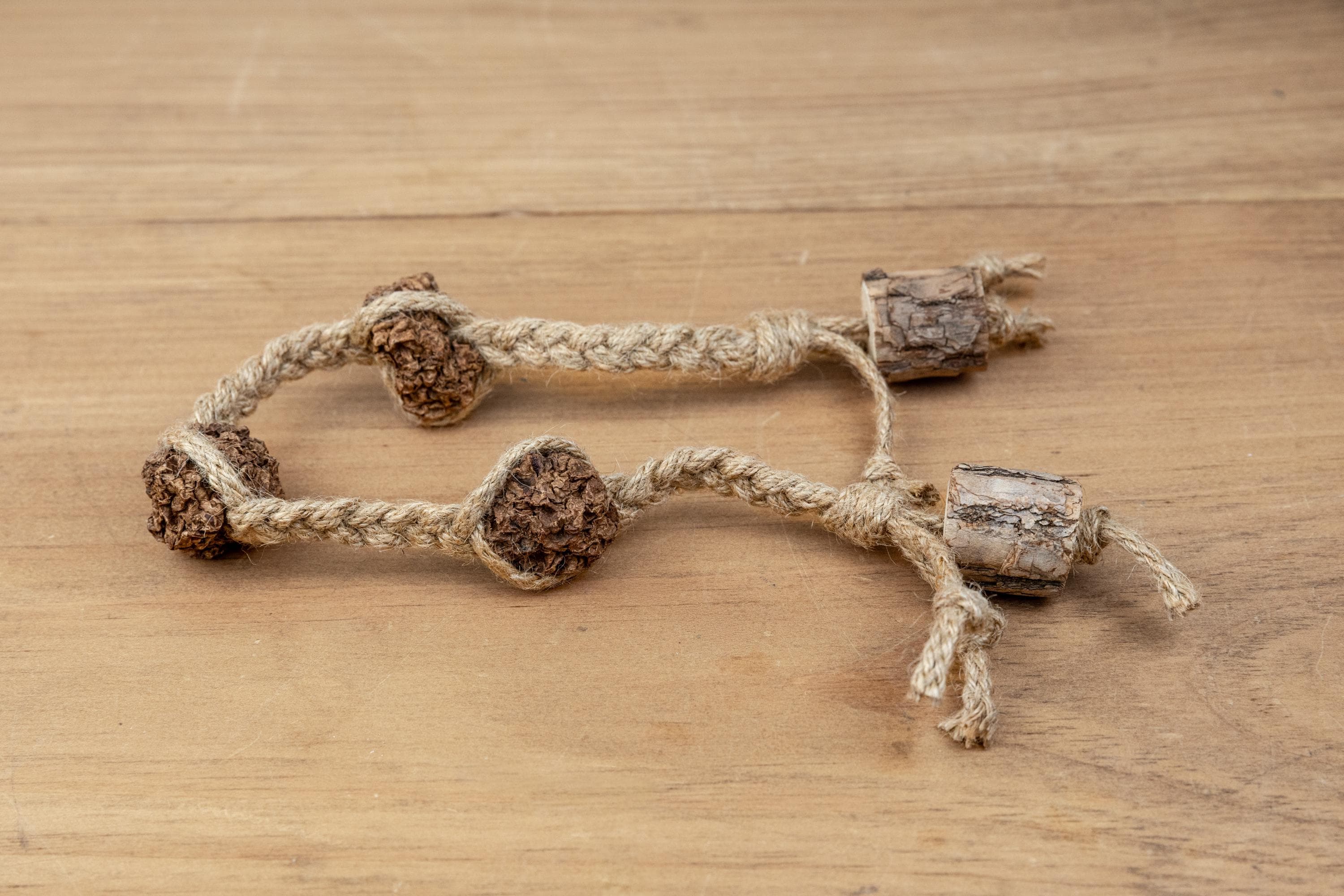 Braided Rope Cat Toy With Silvervine Fruit and Matatabi Stick Beads ...