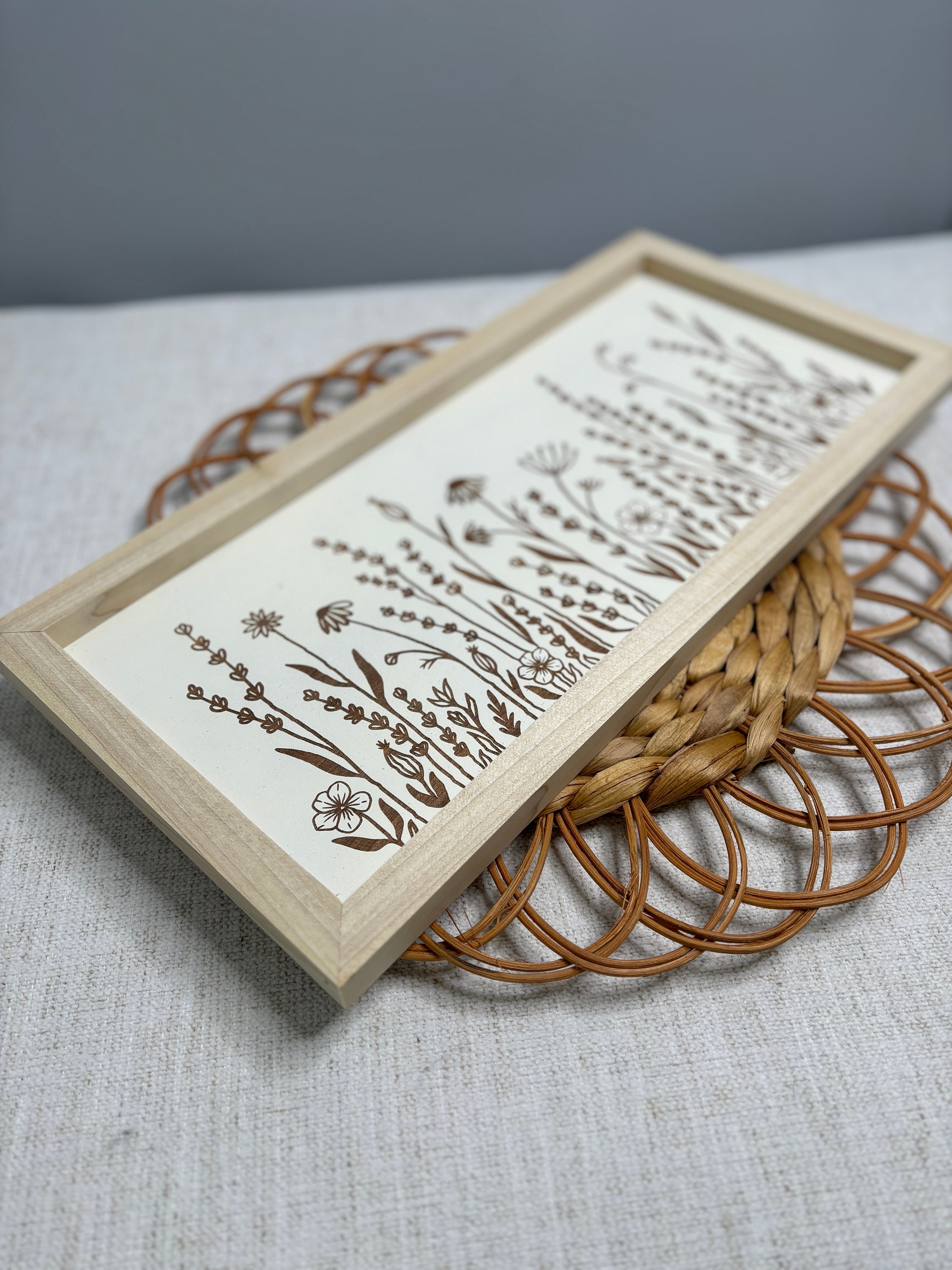 Boho Wildflower Floral Wall Art - Etsy