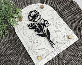 Floral Arch, Two Tiered Floral Sign - Etsy
