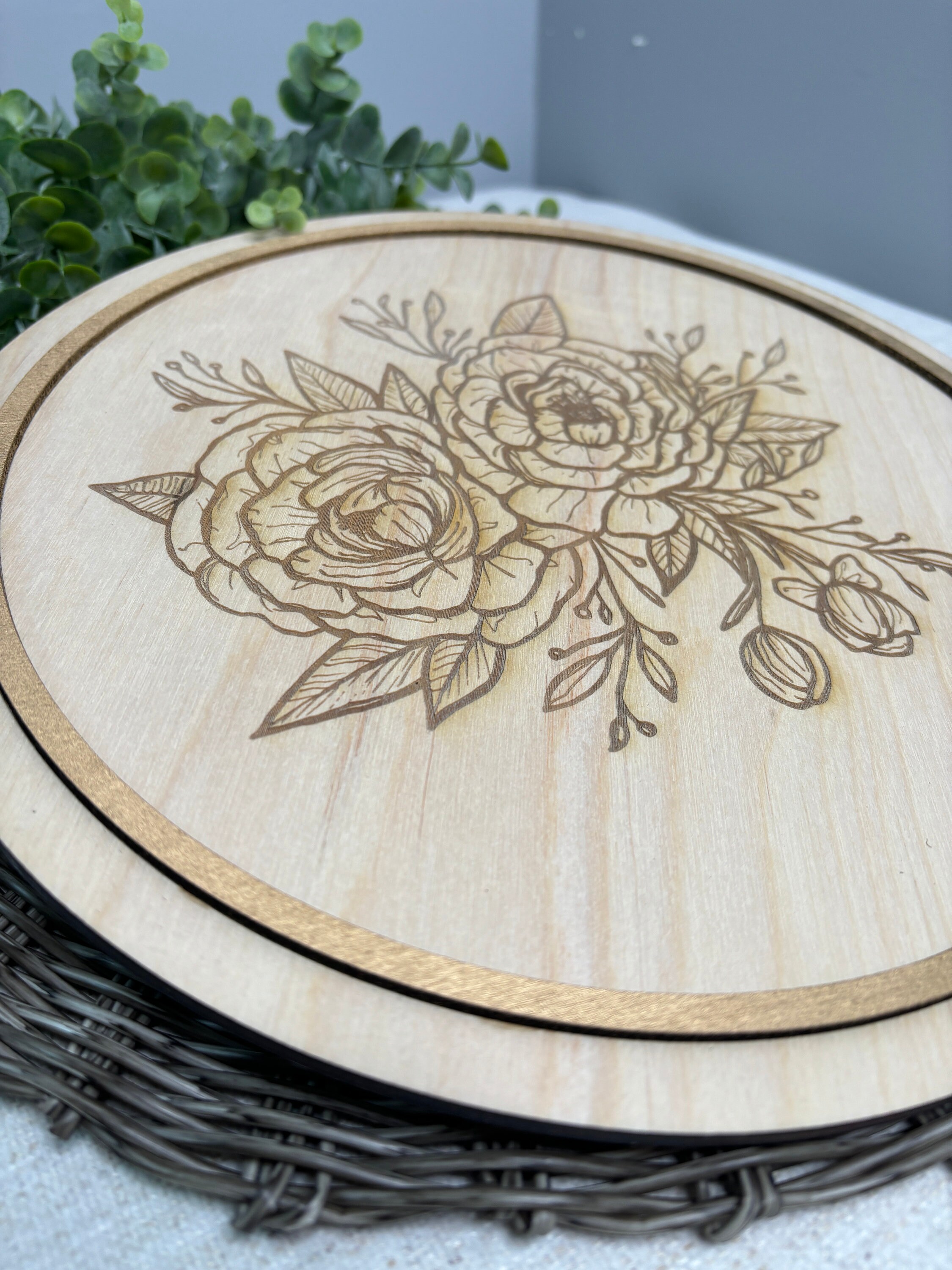 Peony Floral Round Sign - Etsy