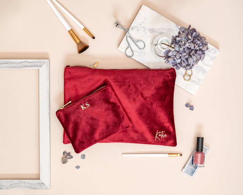 Luxury Personalised Velvet Coin Purse, Gemstone Bags, Gifts for Her ...